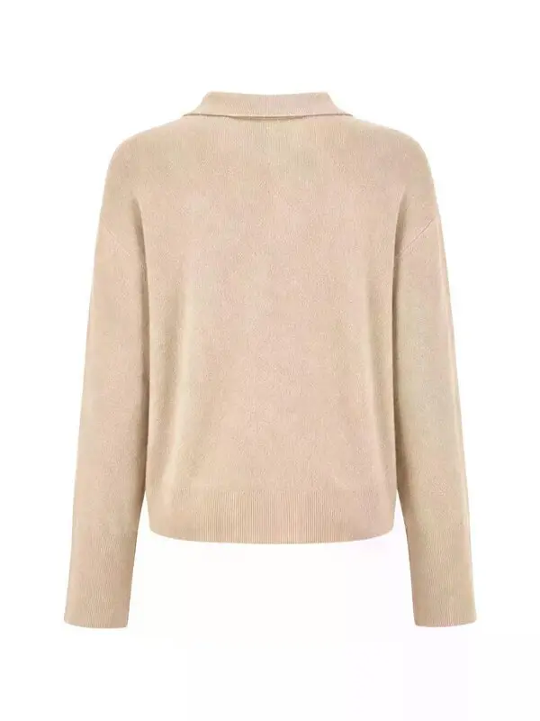 ARLO MOTT Berry Polo-collar Sweater