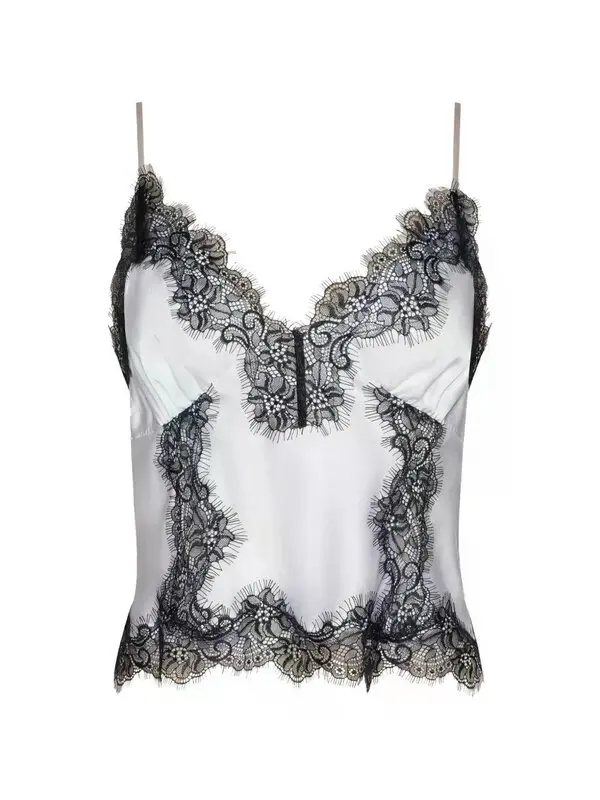 L'Agence Kimber Lace-trim Camisole - White