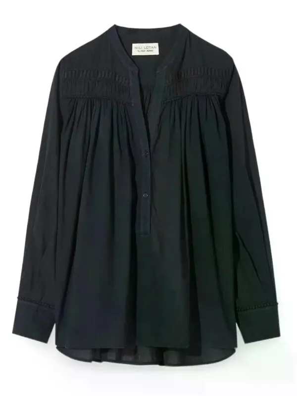 NILI LOTAN Clarys Pleated Blouse