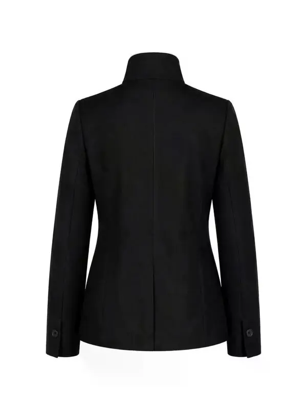 HANNES ROETHER Piped-trim High-neck Cardigan