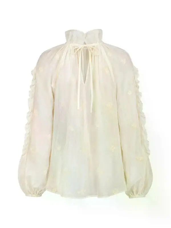 SECULAR.LAB Priscilla Ruffled-details Blouse