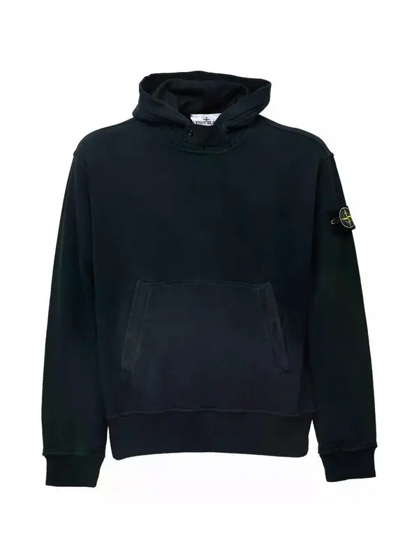 Stone Island Logo-patch Pouch-pocket Cotton Hoodie