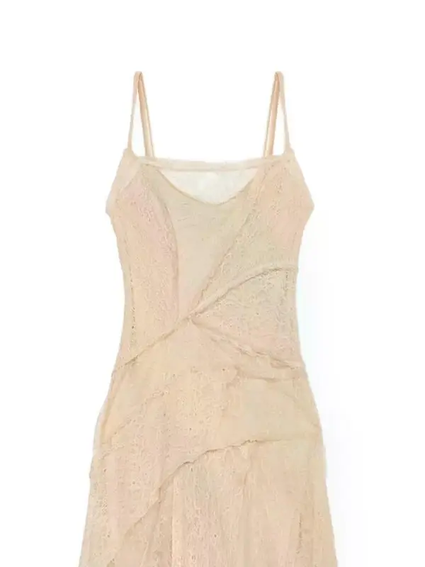 Blumarine Patchwork Effect Lace Maxi Dress