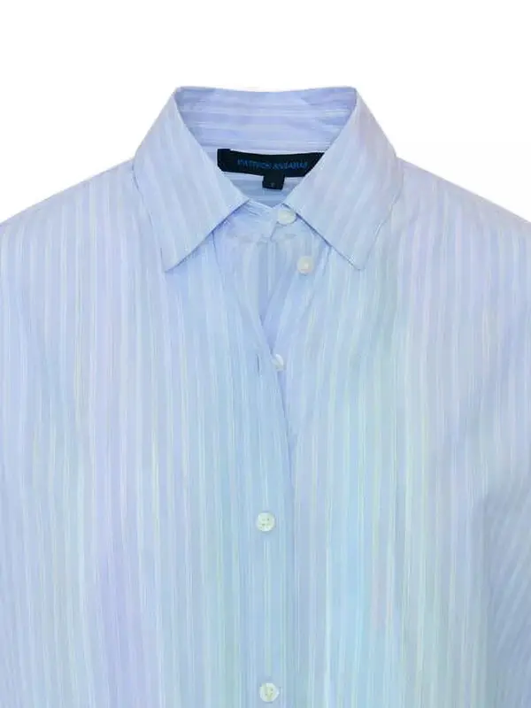 PATRICK ASSARAF Striped Boxy-fit Shirt