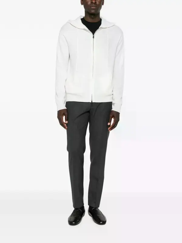 LISA YANG Emerson Zip-fastening Hoodie - Neutrals