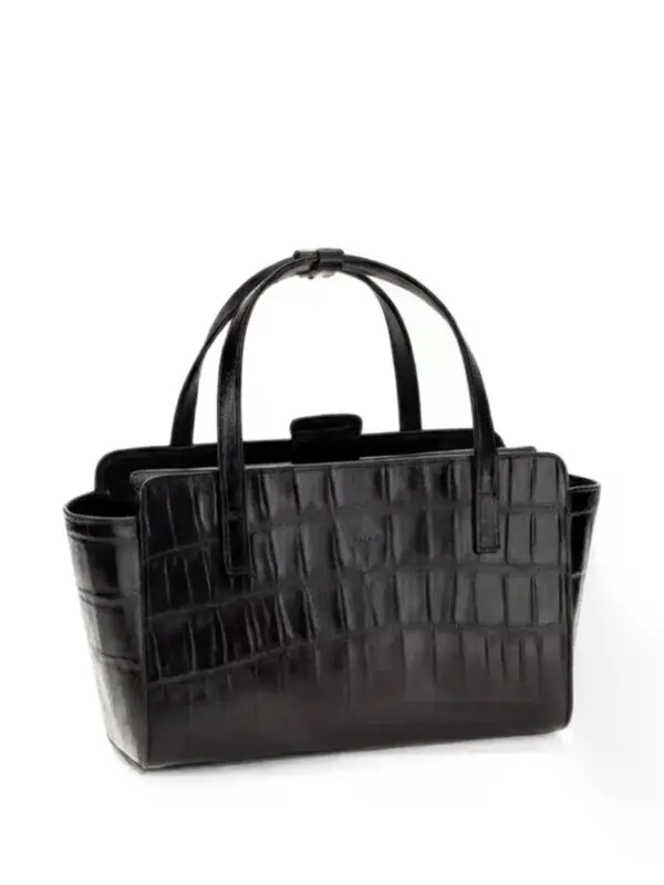 B Sides Croc-effect Leather Shoulder Bag