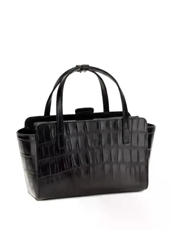 B Sides Croc-effect Leather Shoulder Bag