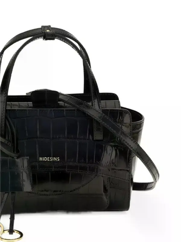 B Sides Croc-effect Leather Shoulder Bag