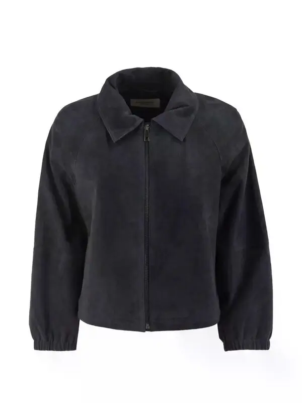 Max Mara Suede Raglan-sleeve Jacket