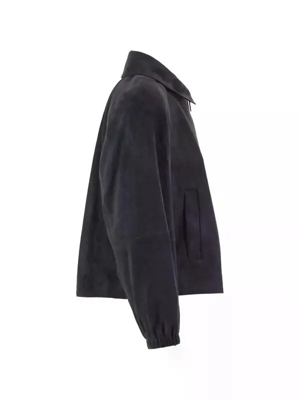 Max Mara Suede Raglan-sleeve Jacket