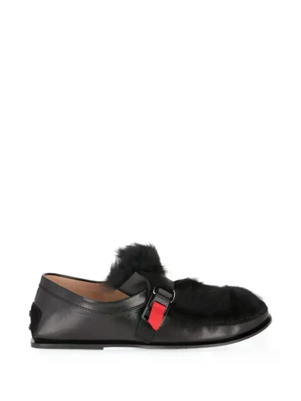 TOD'S Faux Fur-trim Loafers