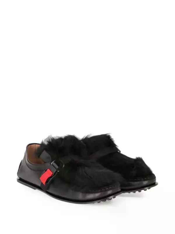 TOD'S Faux Fur-trim Loafers