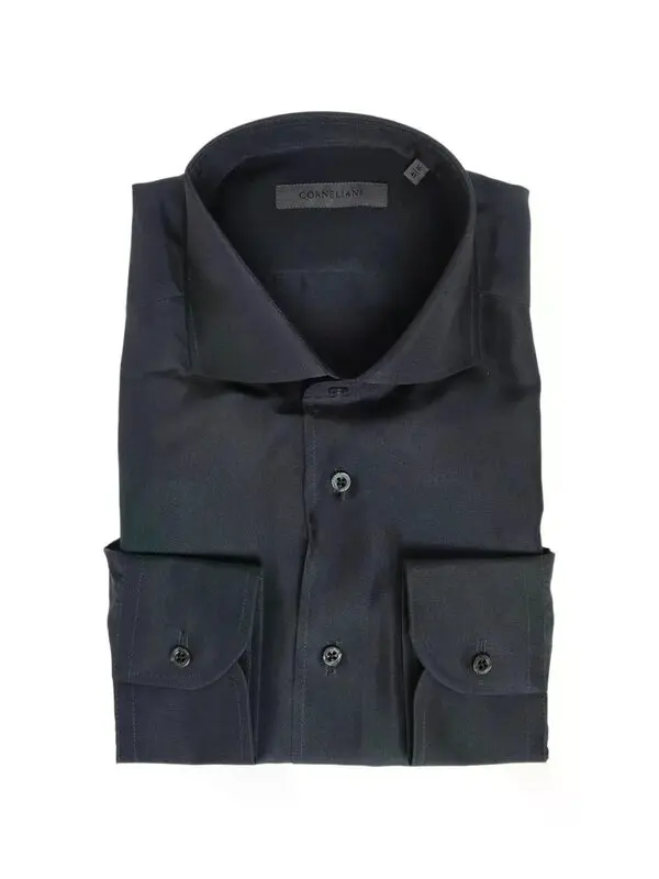 Corneliani Long-sleeve Silk Shirt