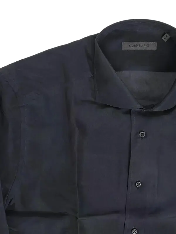 Corneliani Long-sleeve Silk Shirt