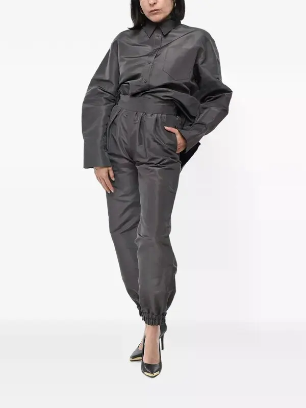 SUPER BLOND Silk Organza Balloon Trousers