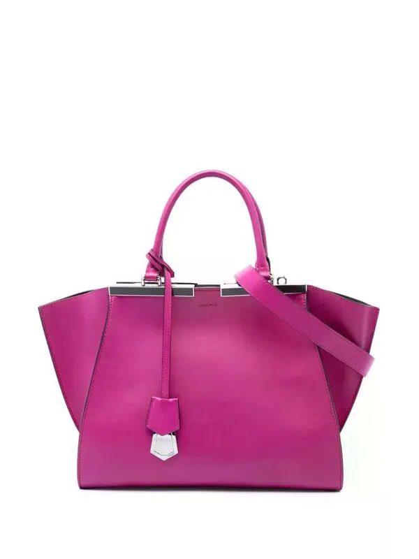 Fendi 2010-2026 Medium Calfskin 3jours Satchel - Purple