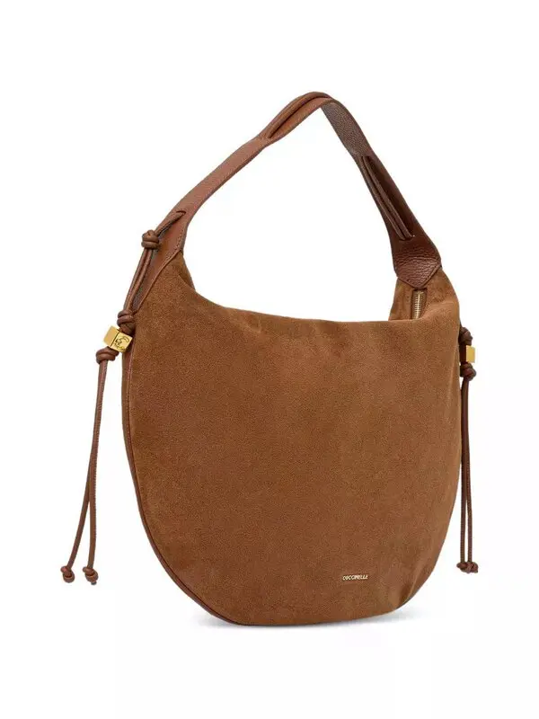 COCCINELLE Suede Logo-print Tote Bag