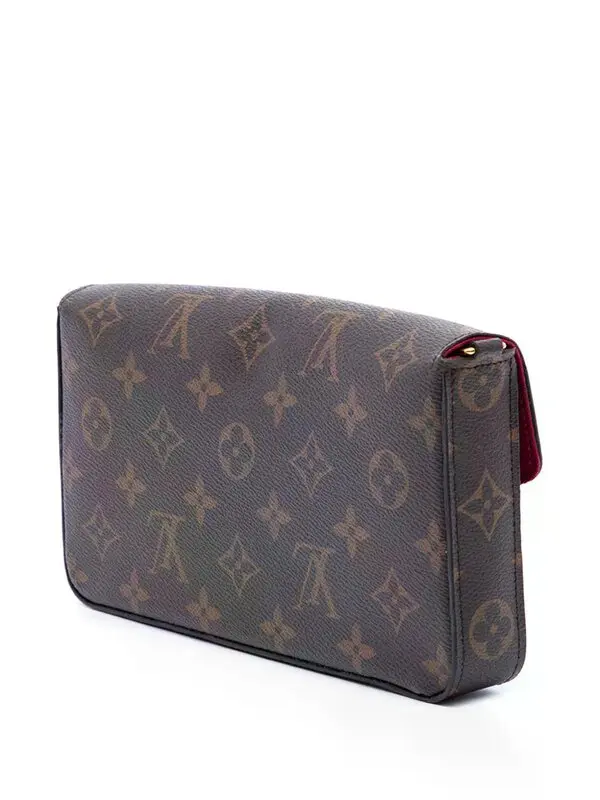 LOUIS VUITTON Monogram Pochette Felicie Crossbody Bag - Brown