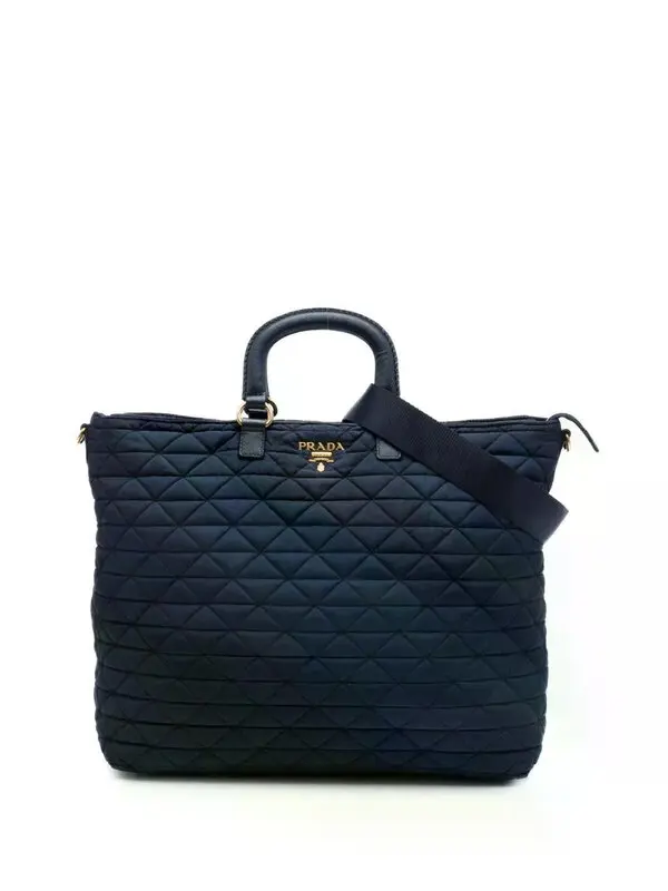 Prada 2013-2026 Quilted Tessuto Padded Satchel