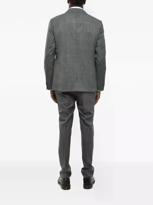 Corneliani District Check Virgin Wool Suit