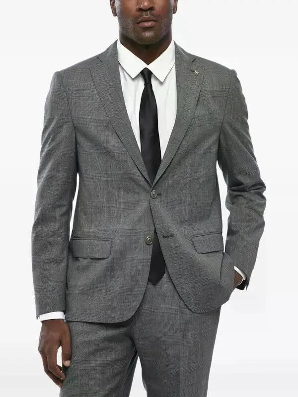Corneliani District Check Virgin Wool Suit