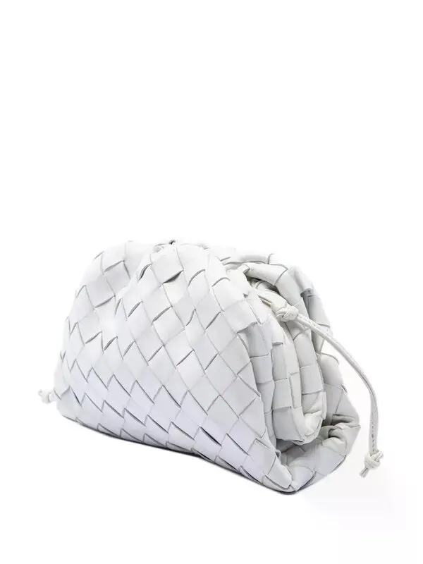 Bottega Veneta 2012-2026 Nappa Intrecciato The Mini Pouch Crossbody Bag - White