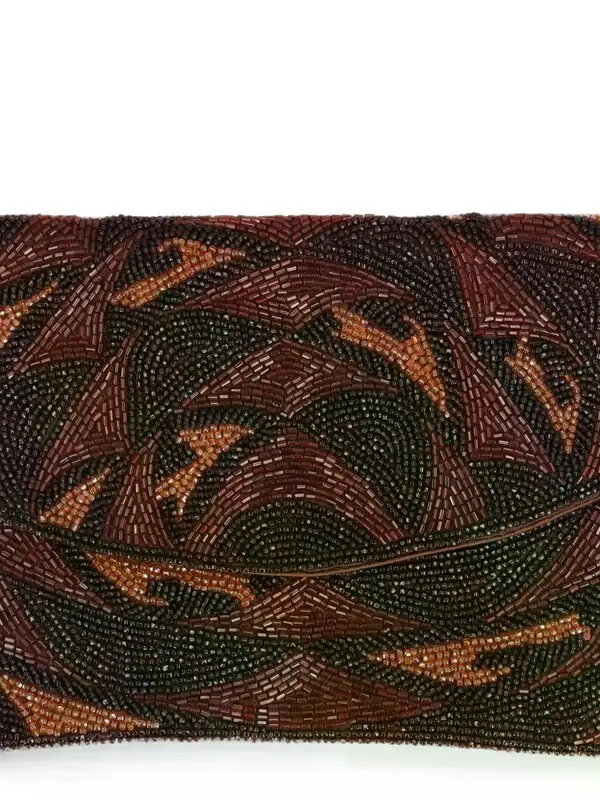 Vintage Beaded-pattern Shoulder Bag