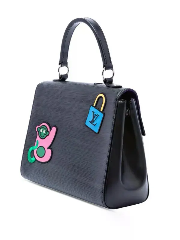 LOUIS VUITTON Epi Leather Cluny Bb Satchel With Patches