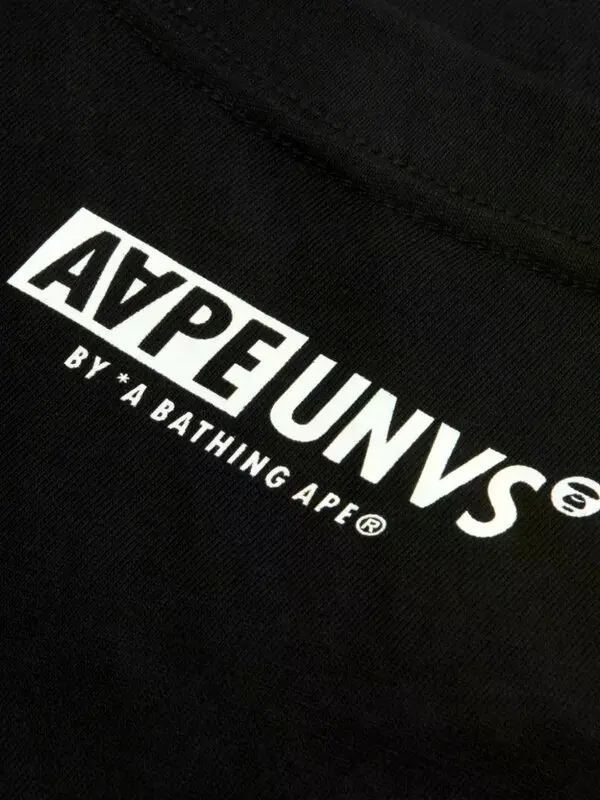 AAPE BY *A BATHING APE Aapeunvs Camouflage-print T-shirt - Black
