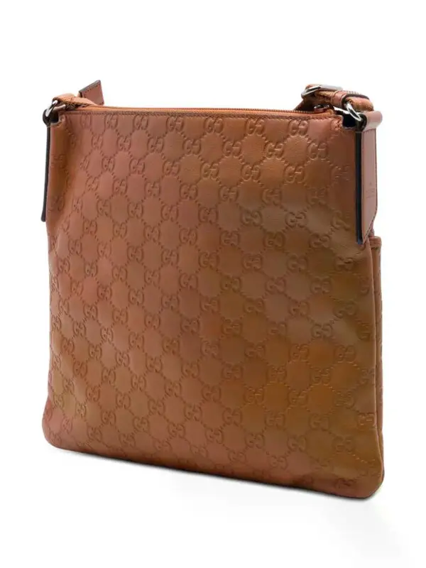 Gucci 2016-2026 Guccissima Flat Messenger Bag Crossbody Bag