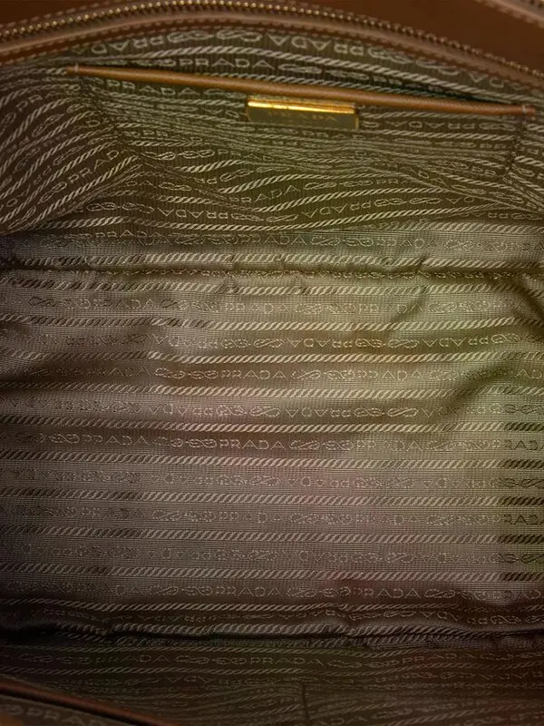 Prada Saffiano Lux Galleria Double Zip Tote Bag
