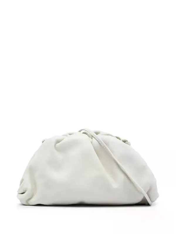 Bottega Veneta Lambskin The Mini Pouch Crossbody Bag - White