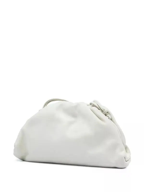 Bottega Veneta Lambskin The Mini Pouch Crossbody Bag - White