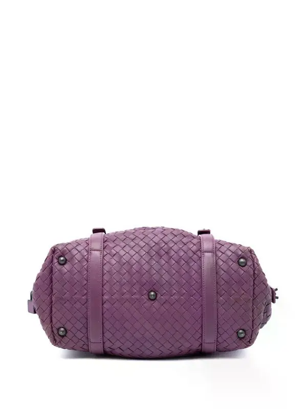 Bottega Veneta Nappa Intrecciato Montaigne Shoulder Bag - Purple