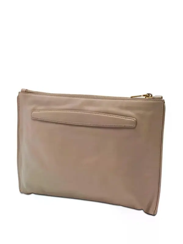 Miu Miu 2010-2026 Studded Leather Zip Clutch Bag