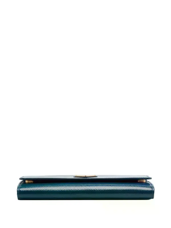 Prada 2000-2013 Saffiano Lux Wallet On Chain Crossbody Bag