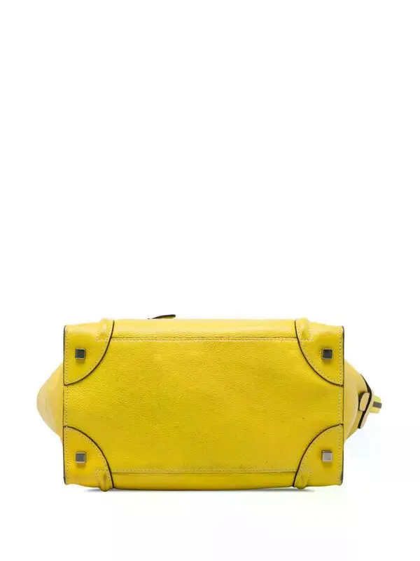 Celine Mini Grained Calfskin Luggage Tote Bag