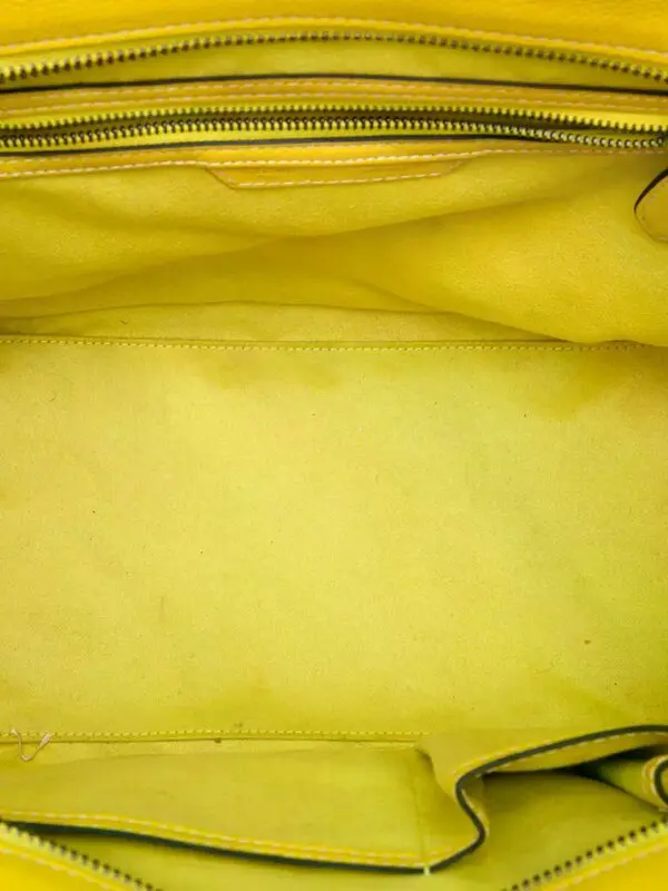 Celine Mini Grained Calfskin Luggage Tote Bag