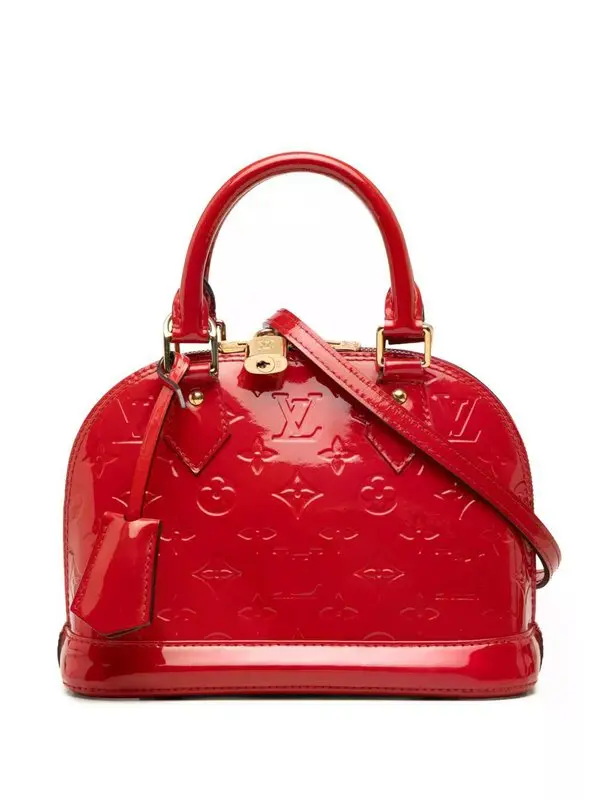 LOUIS VUITTON 2014 Monogram Vernis Alma Bb Satchel