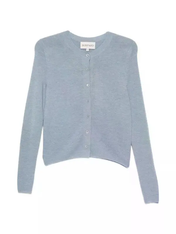 Eric Bompard Plain-knit Cardigan - Blue