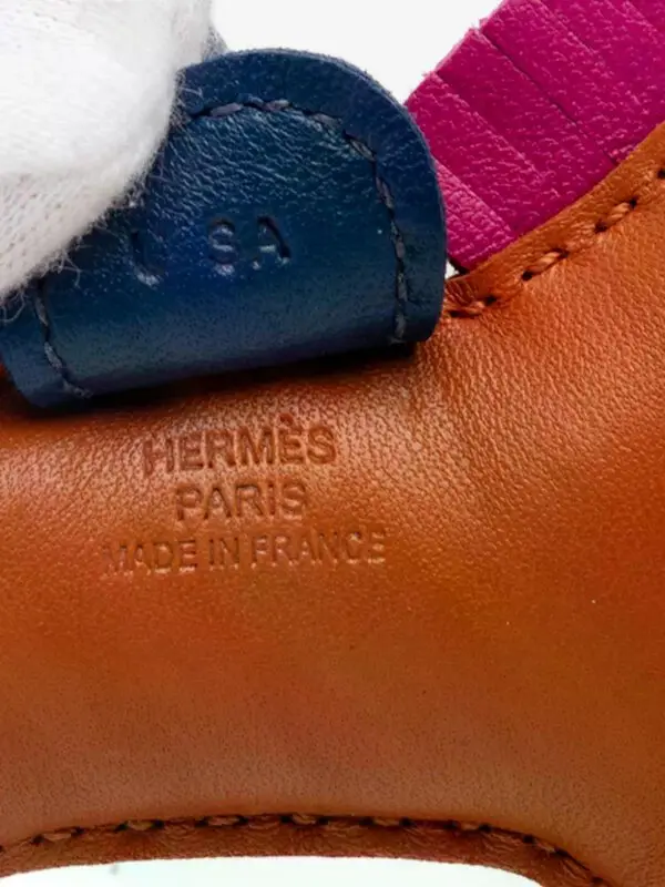 Hermès 2022 Milo Lambskin Grigri Rodeo Bag Charm Pm - Brown