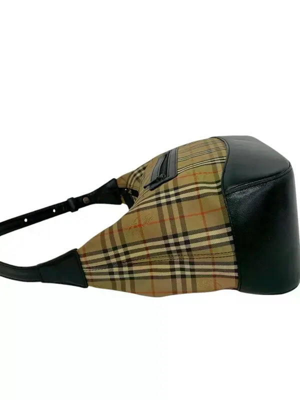 Burberry Haymarket Check Canvas Shoulder Bag