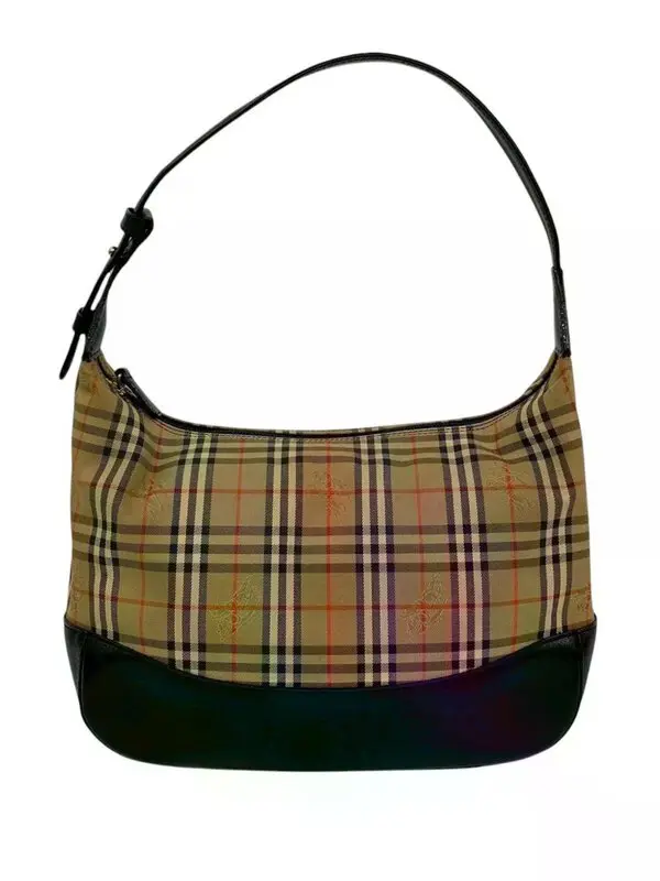 Burberry Haymarket Check Canvas Shoulder Bag