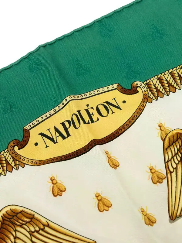 Hermès 20th Century Napoleon Silk Scarf 90 Scarves - Green