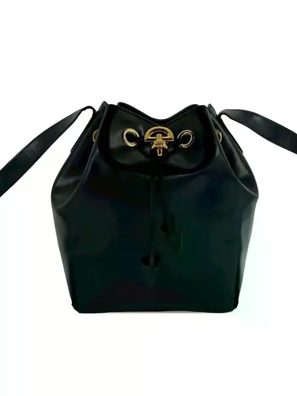 Celine 2004 Leather Bucket Bag - Blue