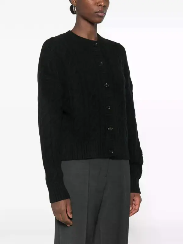 Eric Bompard Cable-knit Cashmere Cardigan