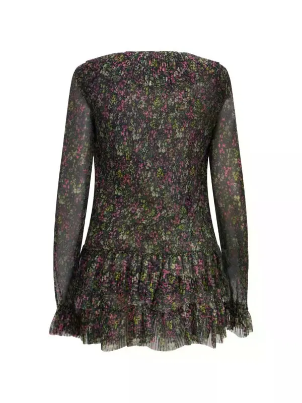 Philosophy Di Lorenzo Serafini Ruffled Floral Print Blouse