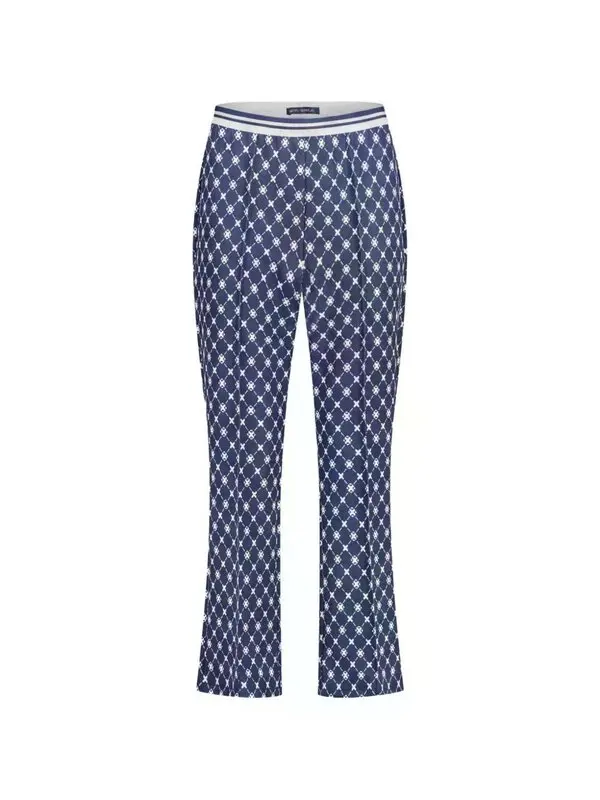 BETTY BARCLAY Geometric Print Flared Trousers