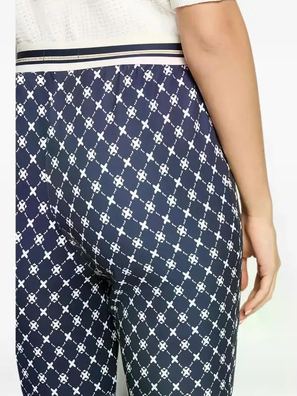 BETTY BARCLAY Geometric Print Flared Trousers
