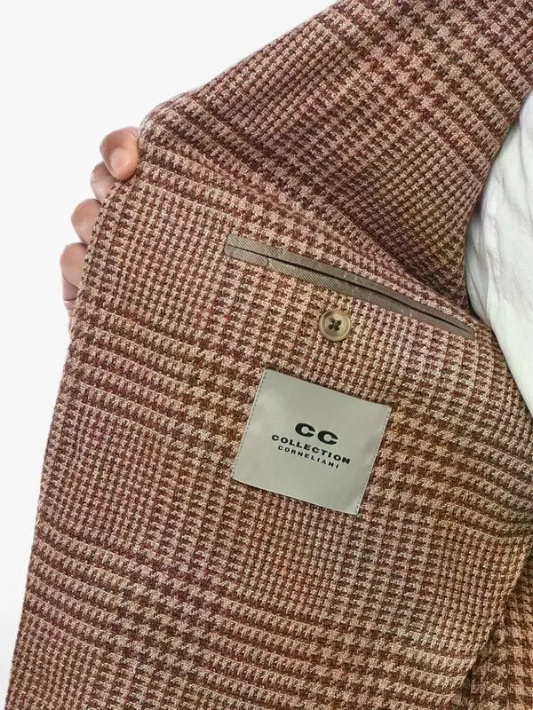 Corneliani Single-breasted Plaid Blazer
